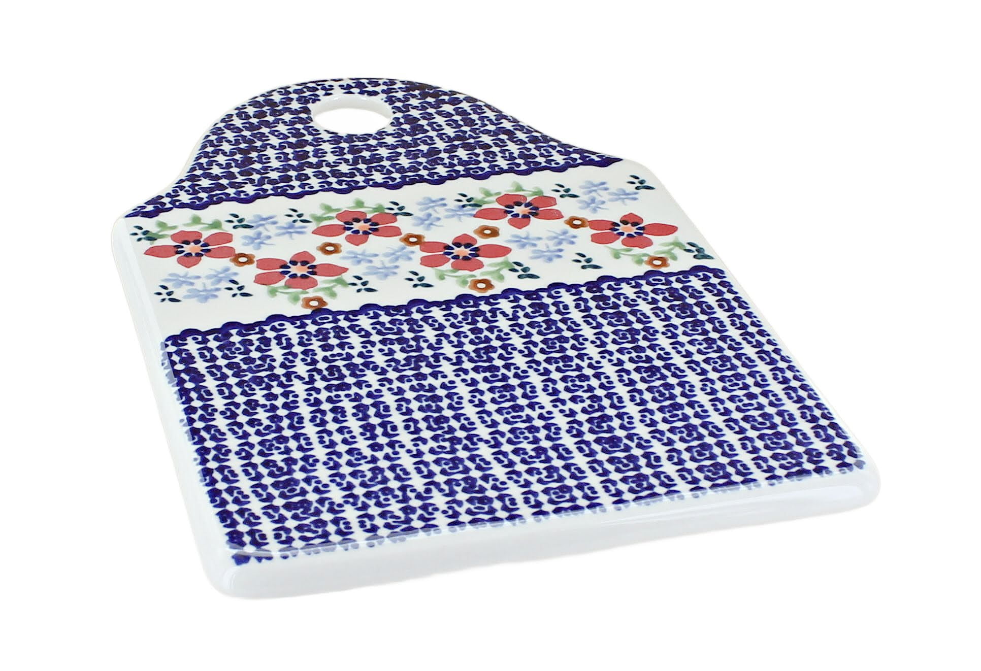 Blue Rose Polish Pottery Red Poppy Cutting Board - Walmart.com