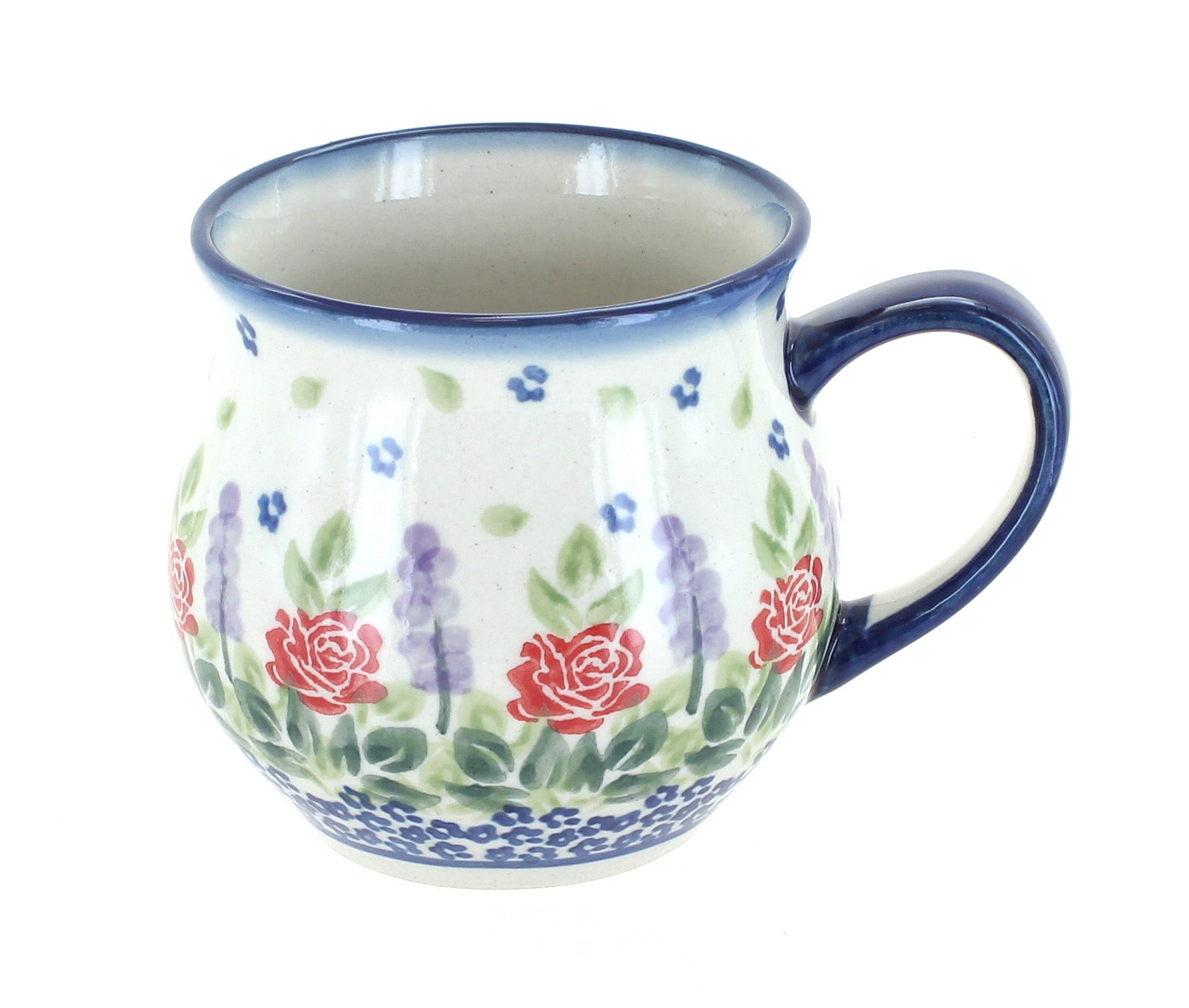 Blue Rose Polish Pottery Roses Are Red Bubble Mug - Walmart.com