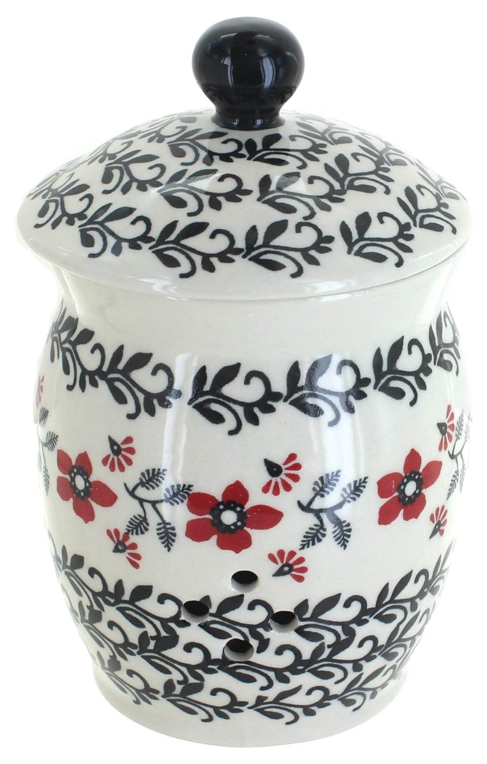 Blue Rose Polish Pottery Scarlett Garlic Keeper - Walmart.com
