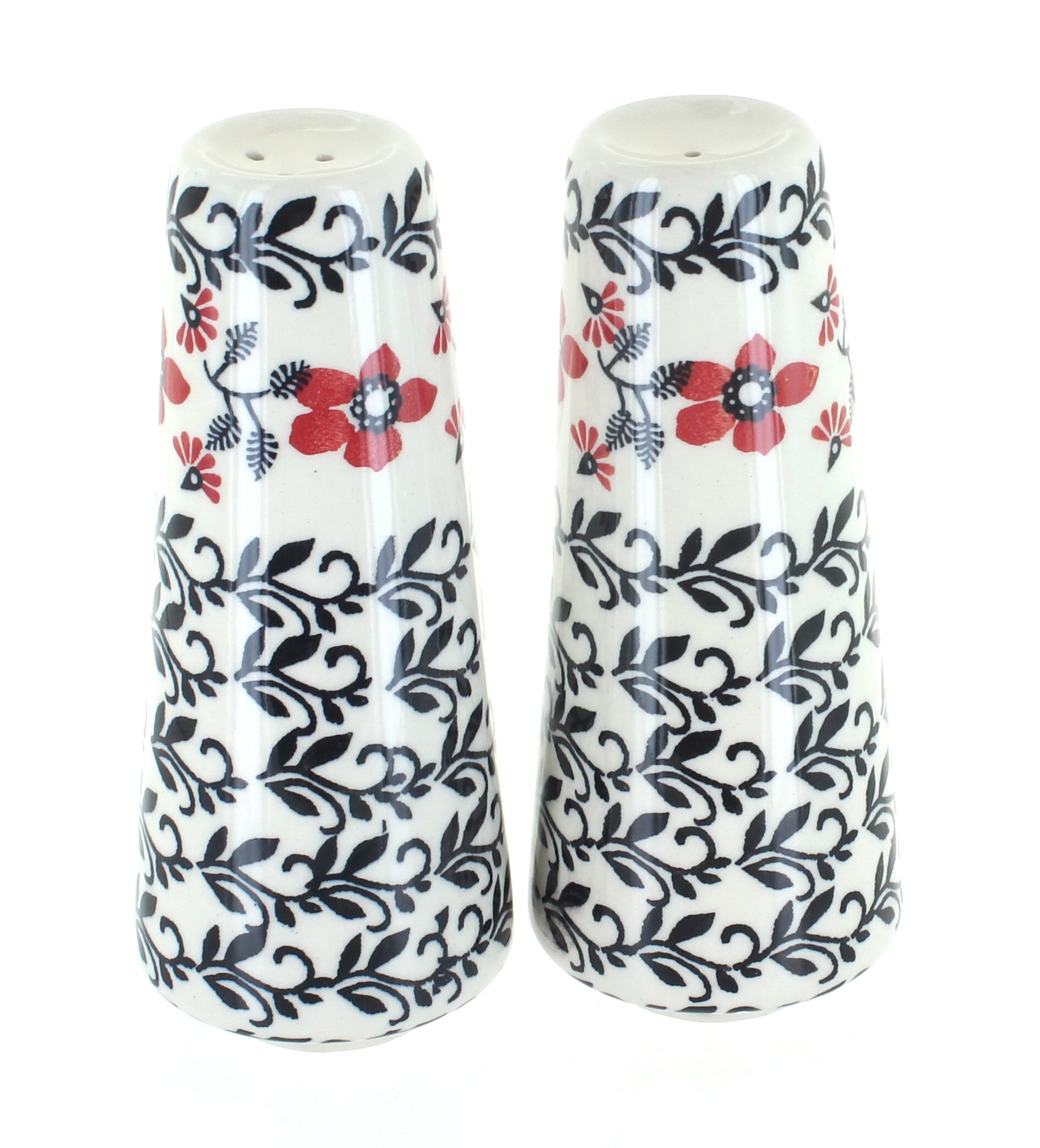 Blue Rose Polish Pottery Scarlett Ivy Salt & Pepper Shakers - Walmart.com