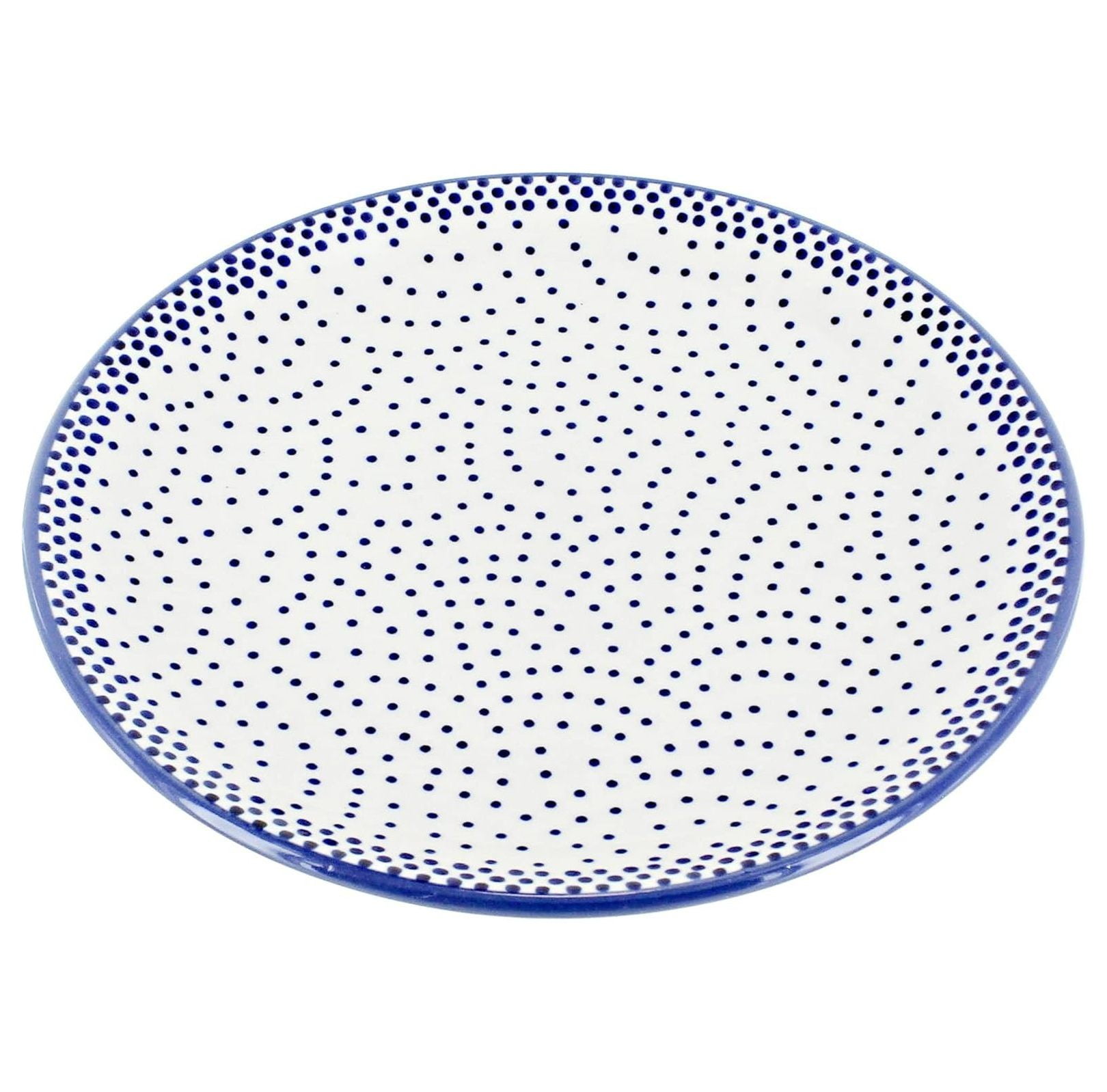 Blue Rose Polish Pottery Small Dots Dessert Plate - Walmart.com