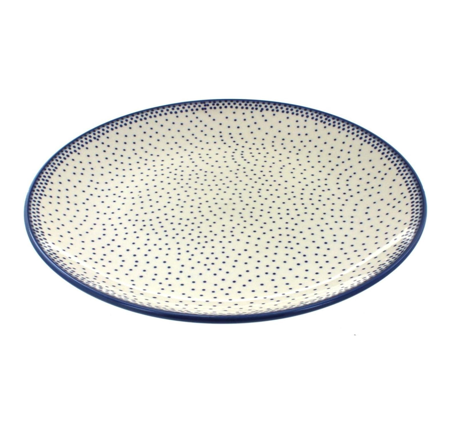 Blue Rose Polish Pottery Small Dots Dinner Plate - Walmart.com