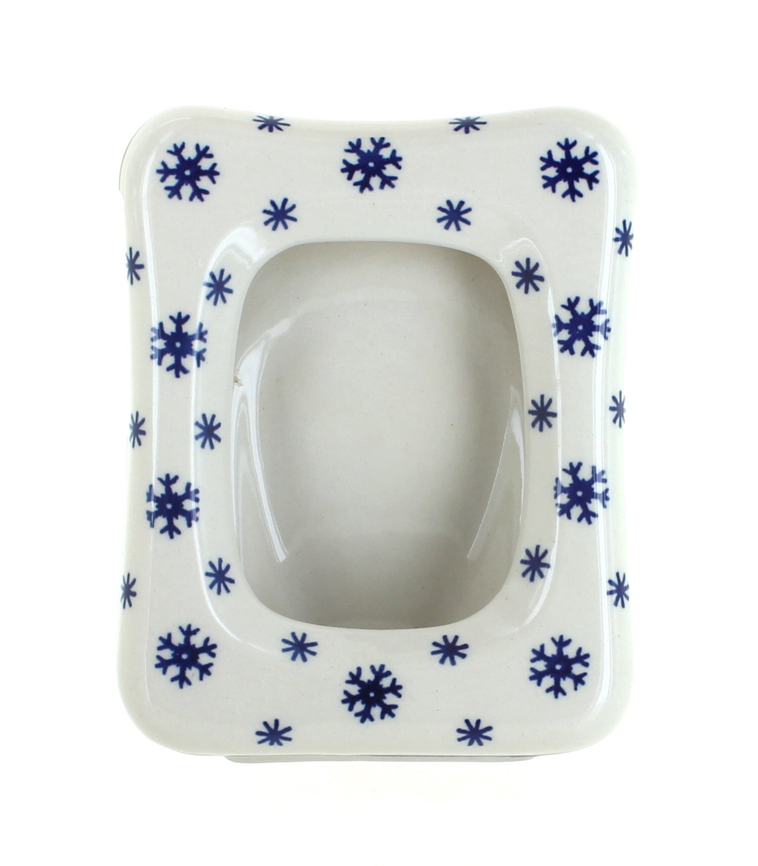 Blue Rose Polish Pottery Snow Flurry Frame - Walmart.com