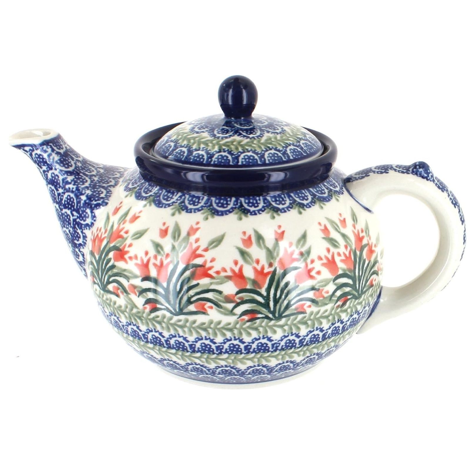 Blue Rose Polish Pottery Spring Medium Teapot - Walmart.com