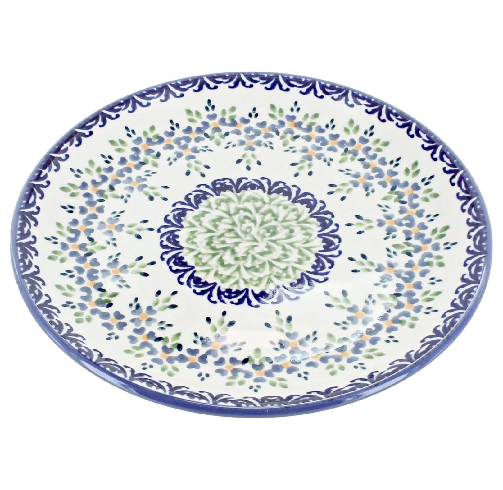 Blue Rose Polish Pottery Summer Vine Dessert Plate - Walmart.com