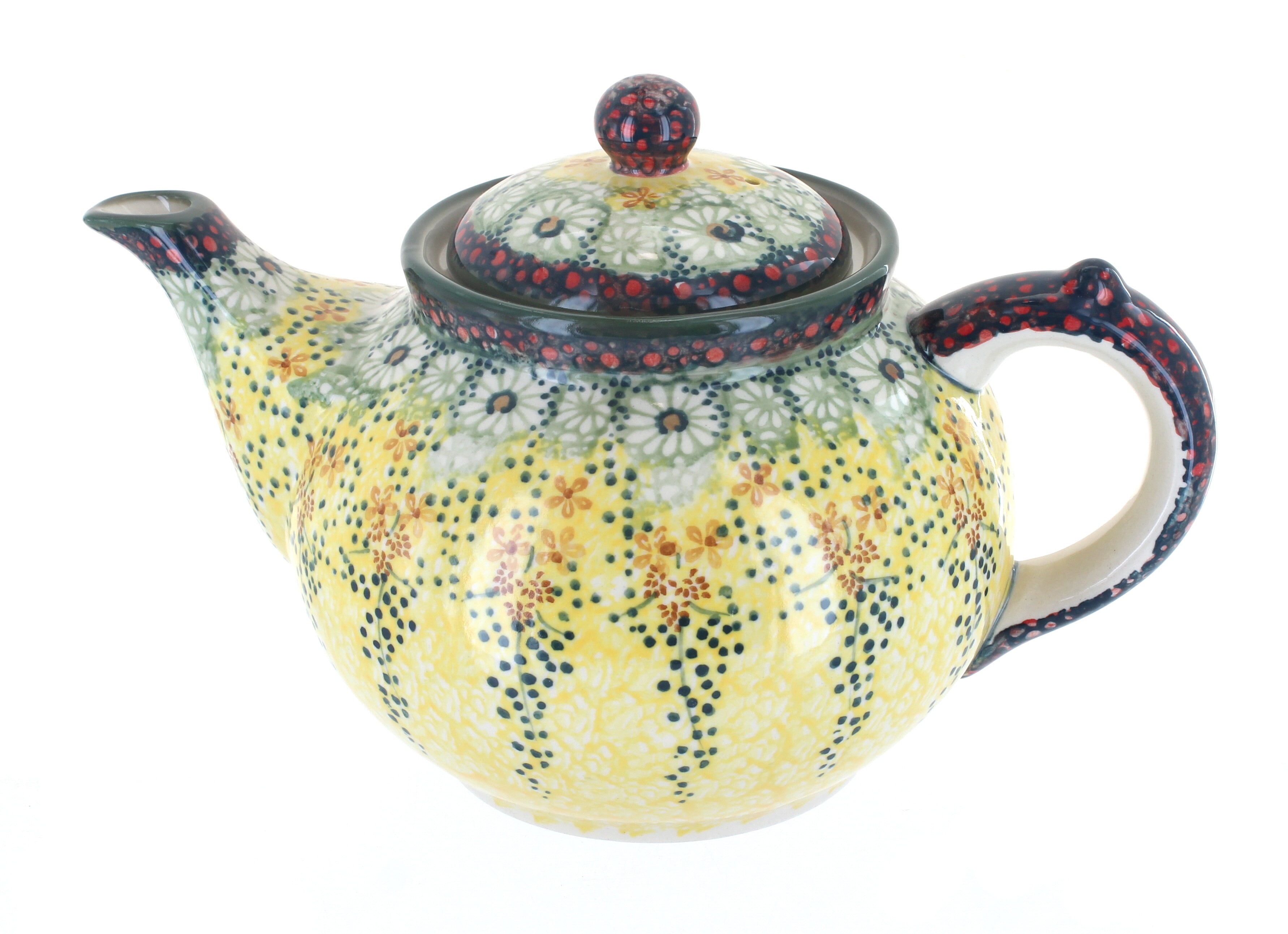 Blue Rose Polish Pottery Sunshine Grotto Teapot - Walmart.com