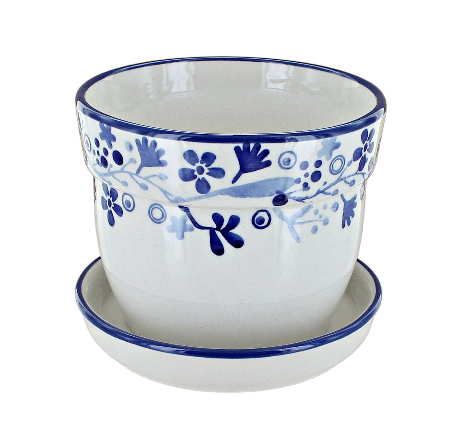 Blue Rose Polish Pottery Susanna Medium Flower Pot - Walmart.com