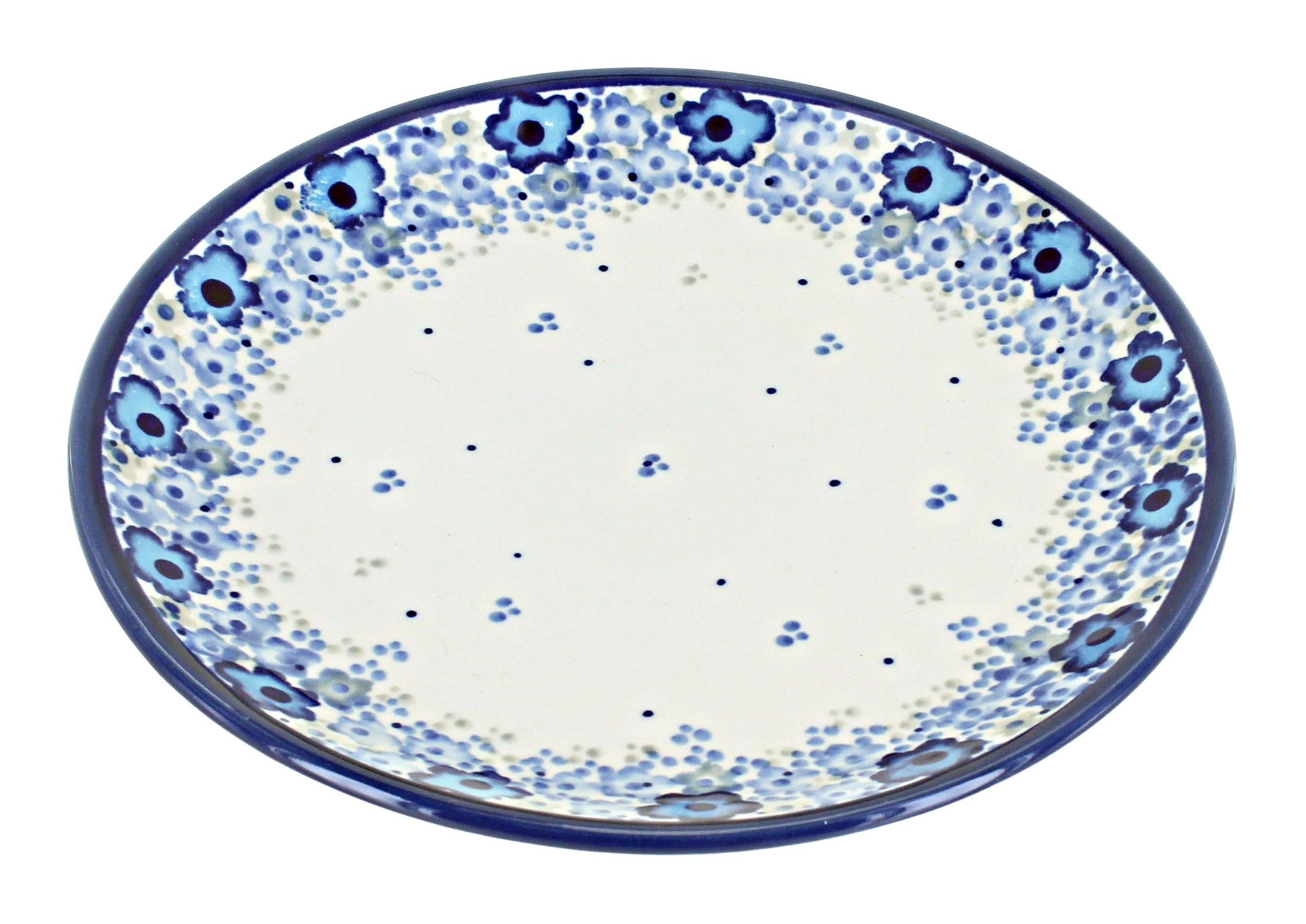 Blue Rose Polish Pottery Sybil Dessert Plate - Walmart.com