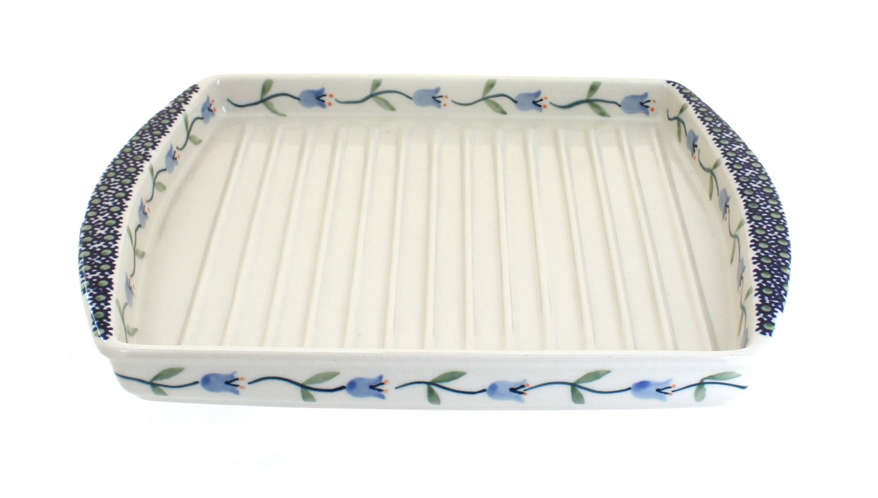 Blue Rose Polish Pottery Tulip Bacon Cooker - Walmart.com