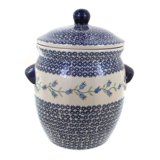 Blue Rose Polish Pottery Tulip Cookie Jar - Walmart.com