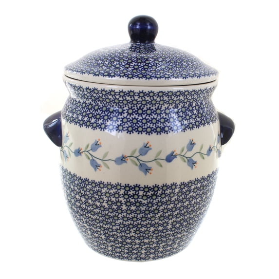 Blue Rose Polish Pottery Tulip Cookie Jar - Walmart.com