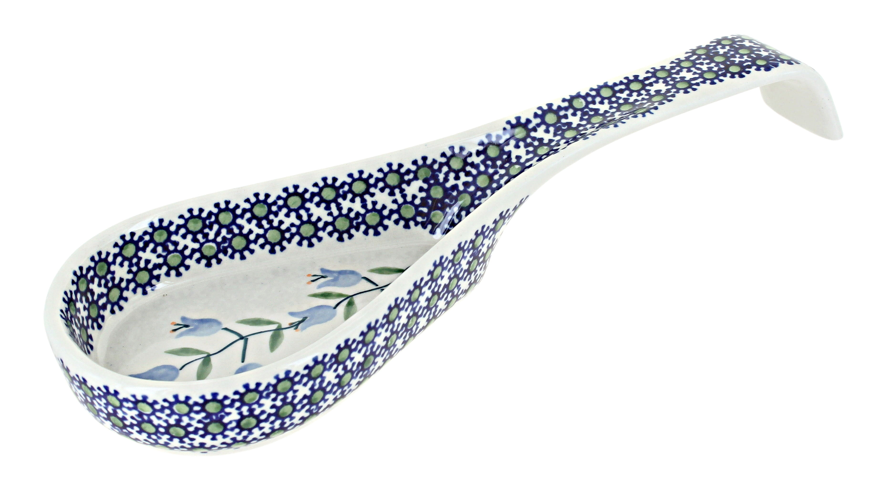 Blue Rose Polish Pottery Tulip Large Spoon Rest - Walmart.com