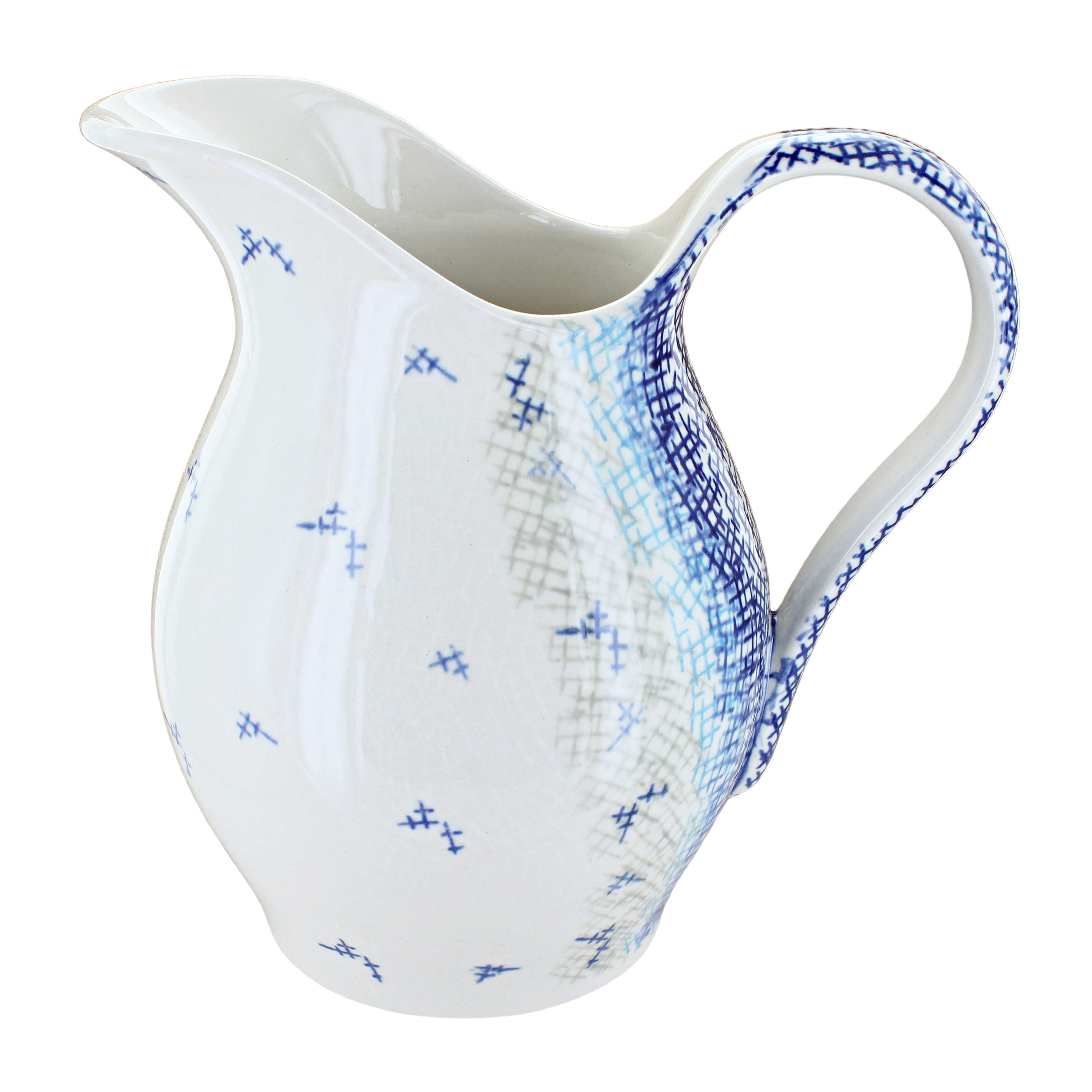 Blue Rose Polish Pottery Unity Pitcher - Walmart.com