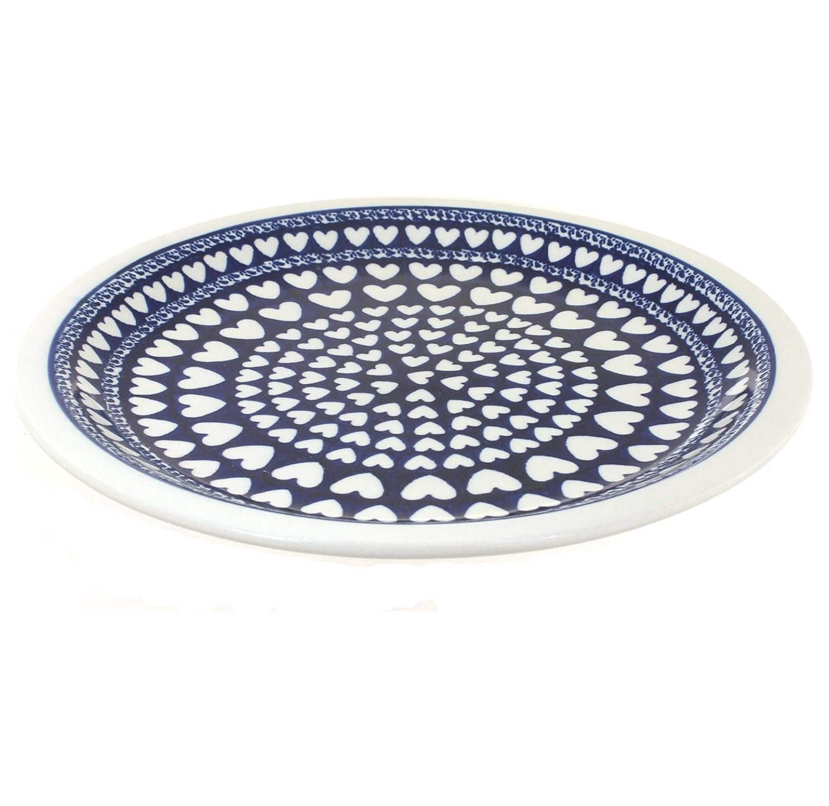 Blue Rose Polish Pottery Valentina Dinner Plate - Walmart.com