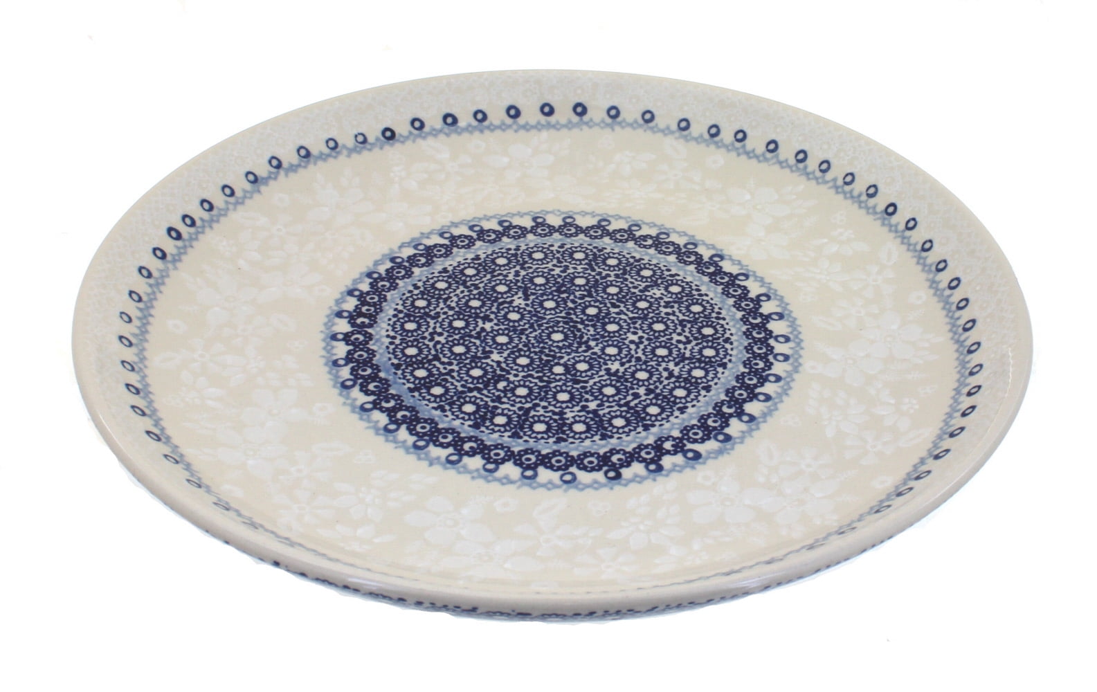 Blue Rose Polish Pottery Victoria Large Dinner Plate - Walmart.com