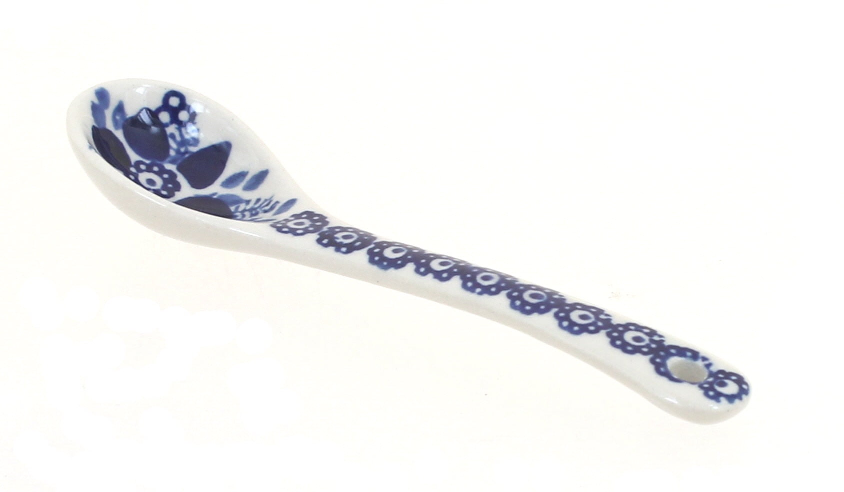 Blue Rose Polish Pottery Vintage Blue Daisy Sugar Spoon - Walmart.com