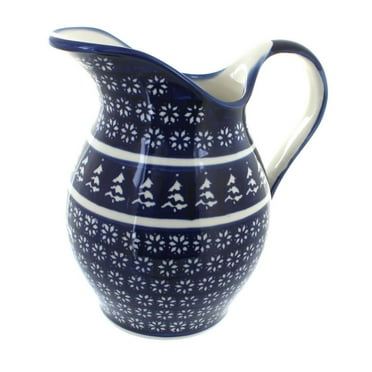 Blue Rose Polish Pottery Country Meadow Small Pitcher - Walmart.com