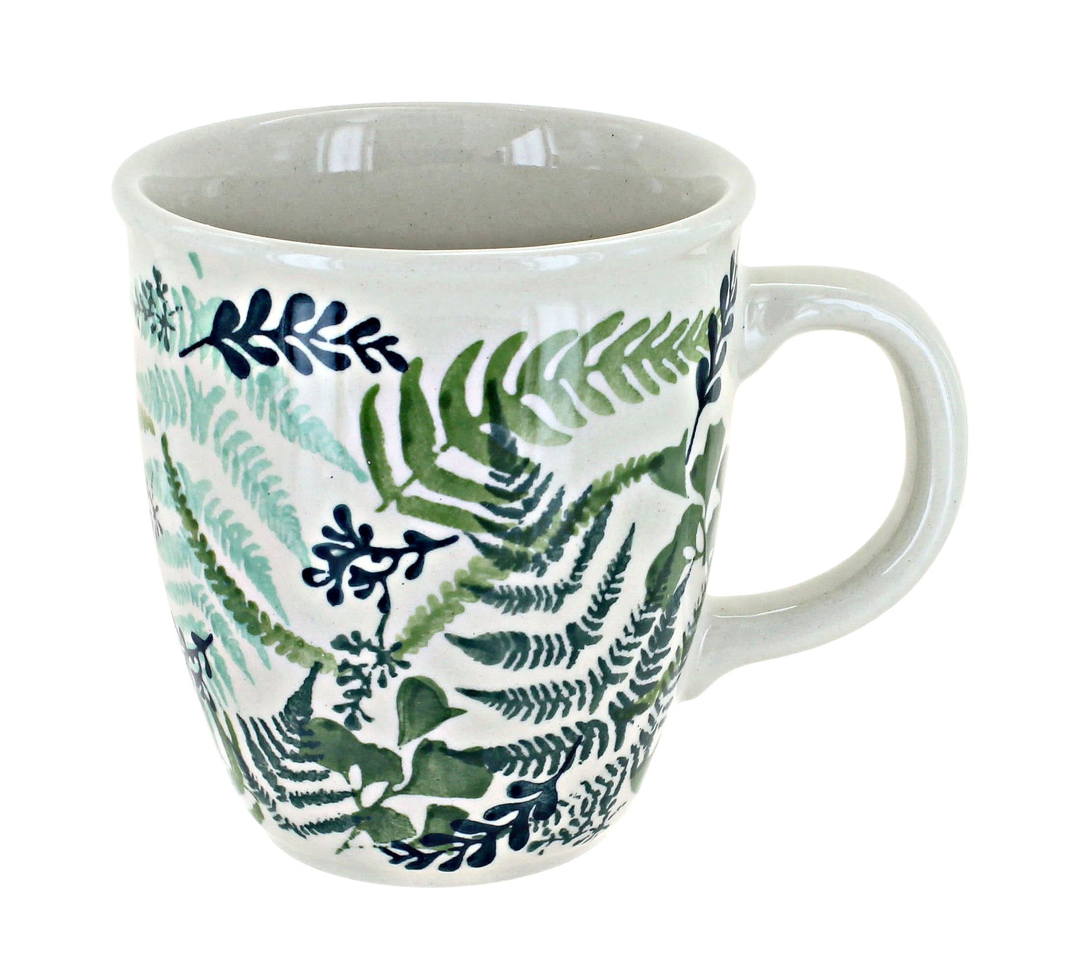 Blue Rose Polish Pottery Woodland Fern Coffee Mug - Walmart.com