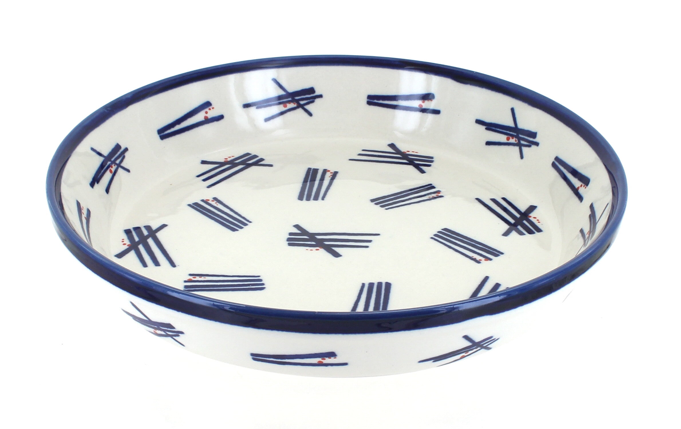 Blue Rose Polish Pottery Zoe Pie Plate - Walmart.com