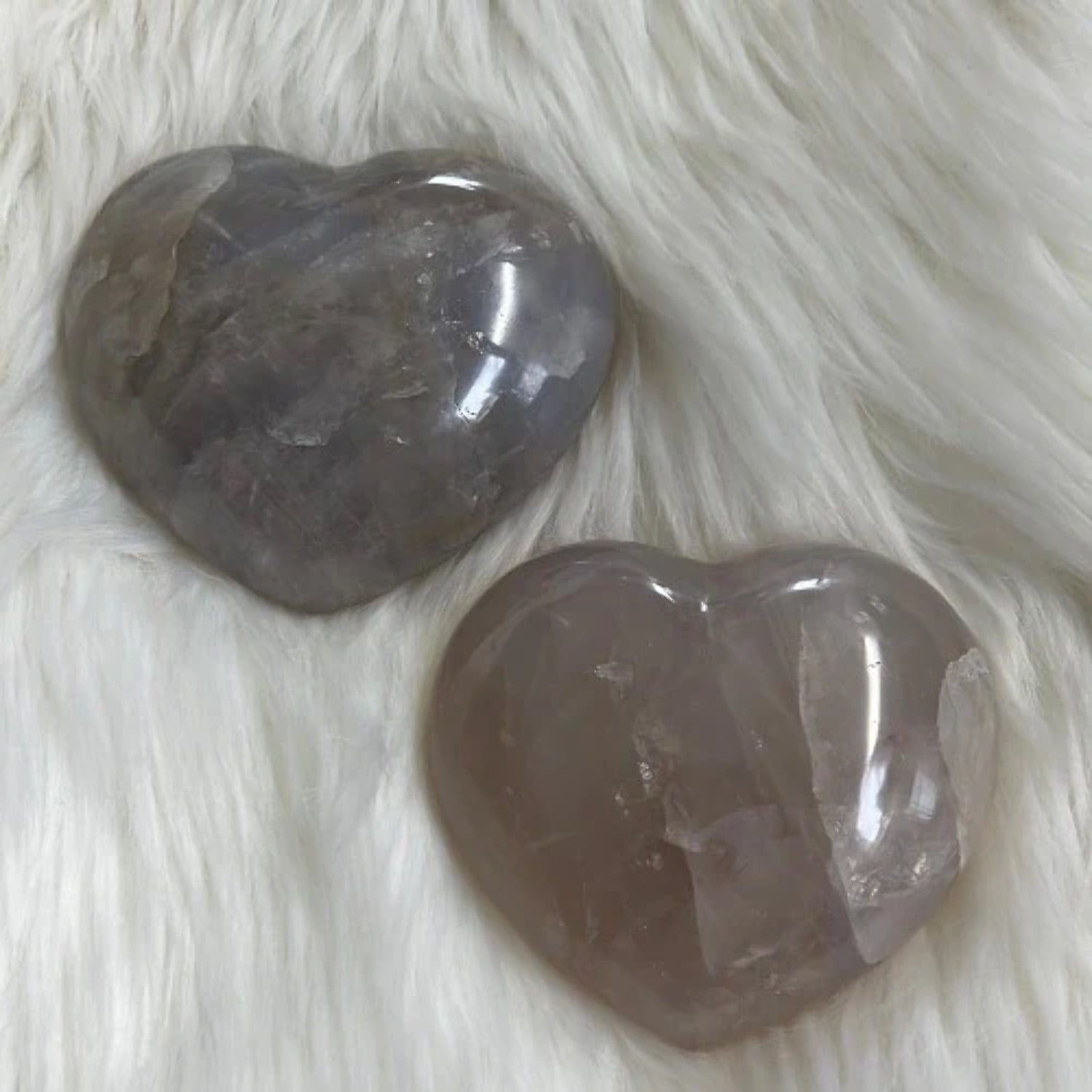 Blue Rose Quartz - Heart shape Rose quartz - Walmart.com
