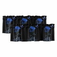 Blue Roses Curtain Valances for Windows, Kitchen Valance Window ...