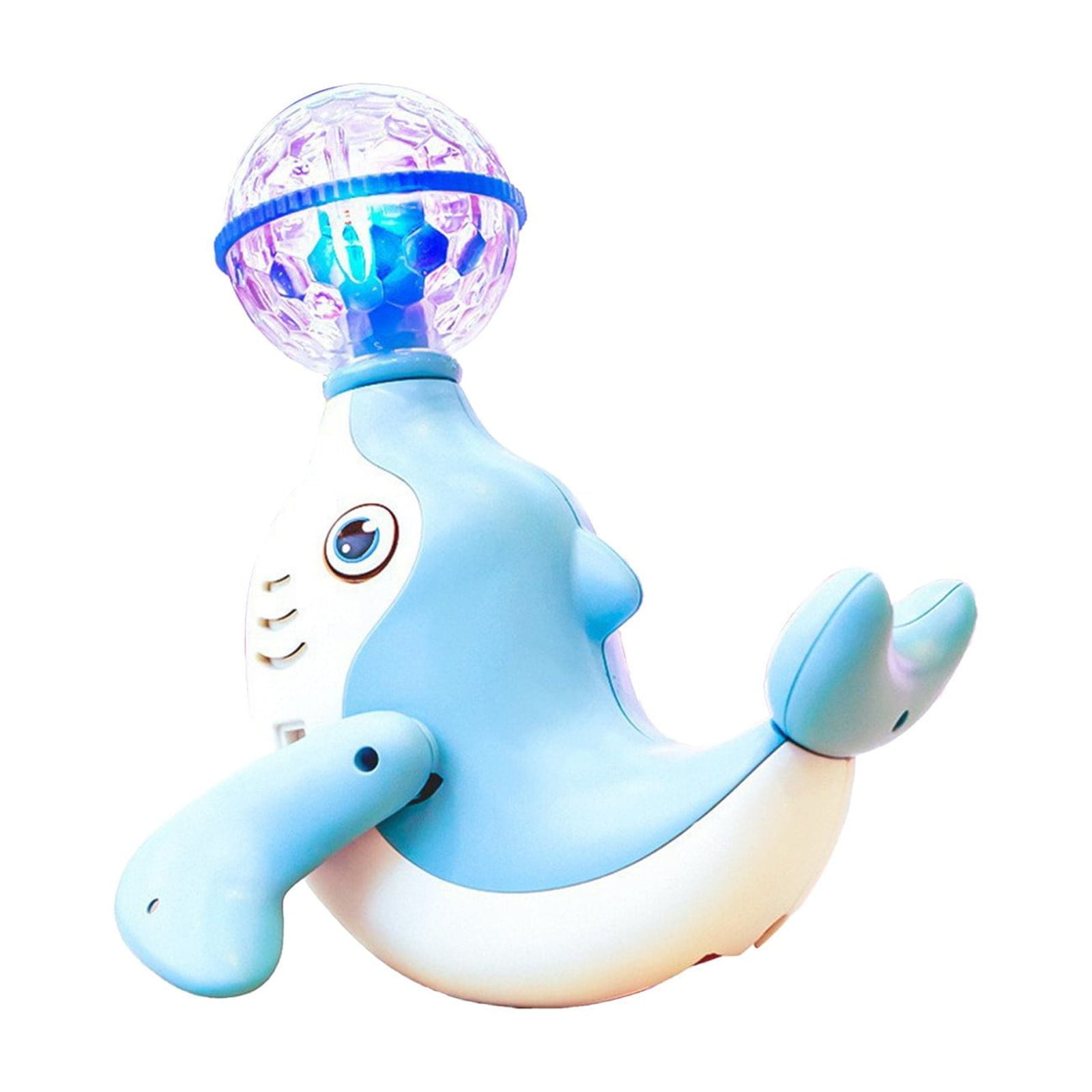 Blue Rotating Spray Dancing Dolphin Toy With Light Projection For Kids ...