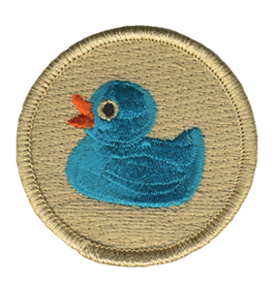 Blue Rubber Ducky Scout Patrol Patch (Sew-on) - ClassB - Walmart.com