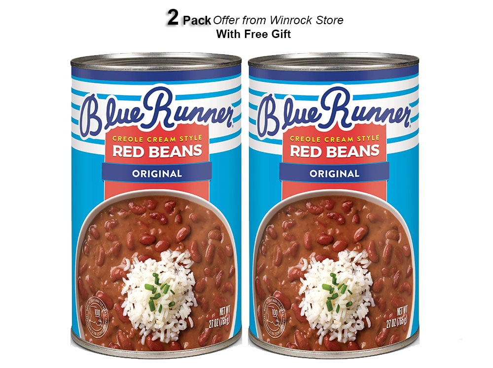 Blue Runner Creole Cream Style Red Beans, 27 oz Can, Heat and Serve (2 ...