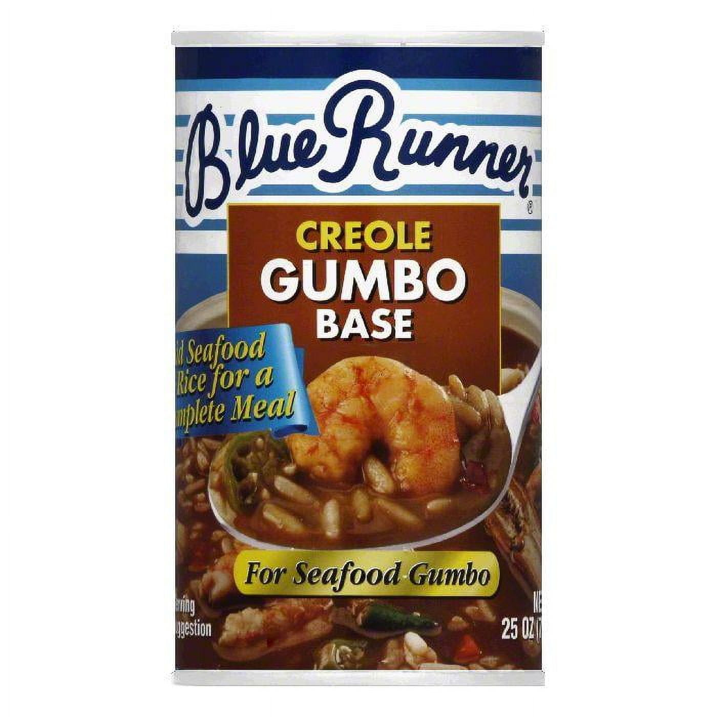 Blue Runner Creole Gumbo Base, Ready for Shrimp and Rice, 25 OZ (Pack ...