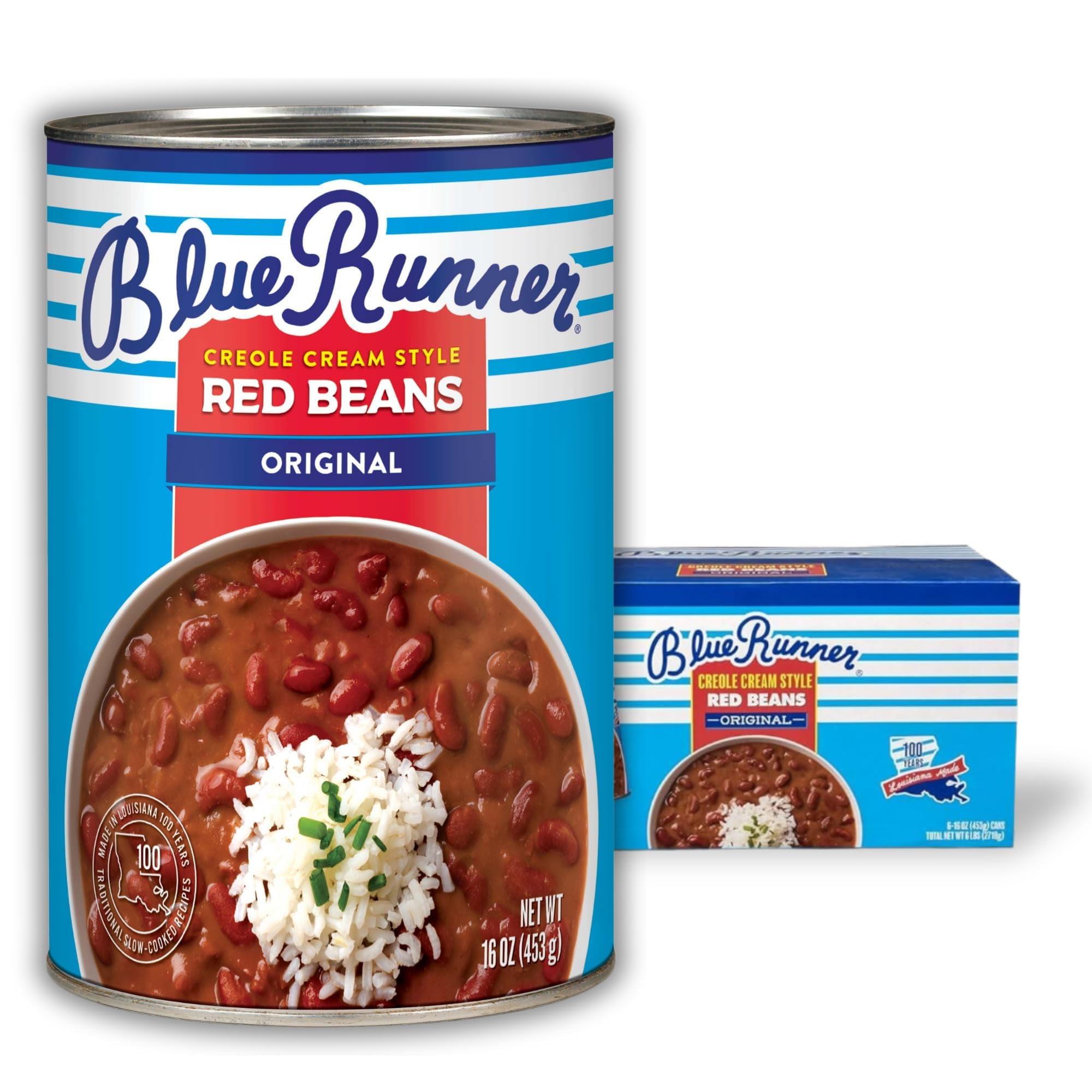 Blue Runner CreoleITSC Cream Style Red Beans 16 Oz (Pack Of 6) - New ...