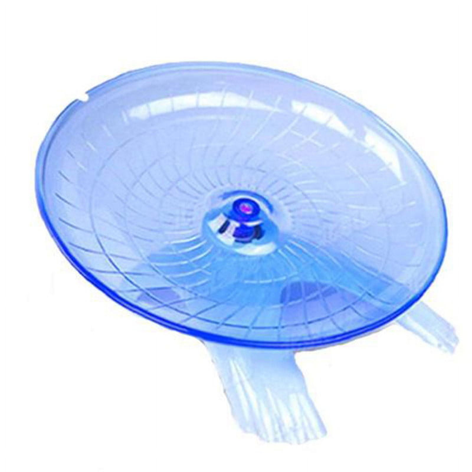 (Blue) Running Disc Flying Saucer Exercise Wheel Toy for Mice Dwarf ...