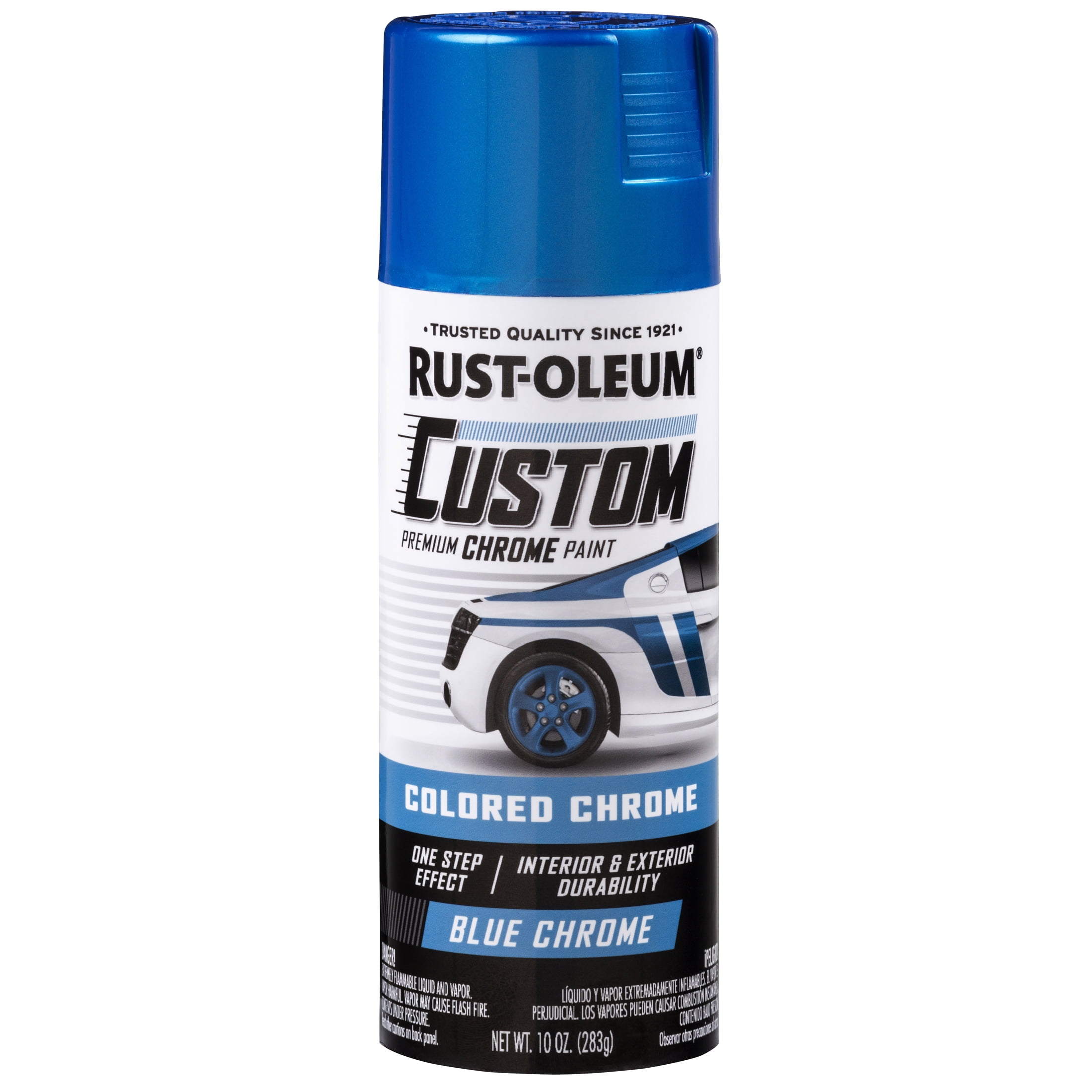 Blue, Rust-Oleum Automotive Custom Chrome Gloss Spray Paint-340457, 10 ...