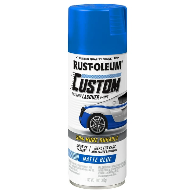 Blue, Rust-Oleum Automotive Custom Matte Lacquer Spray Paint-311485, 11 ...