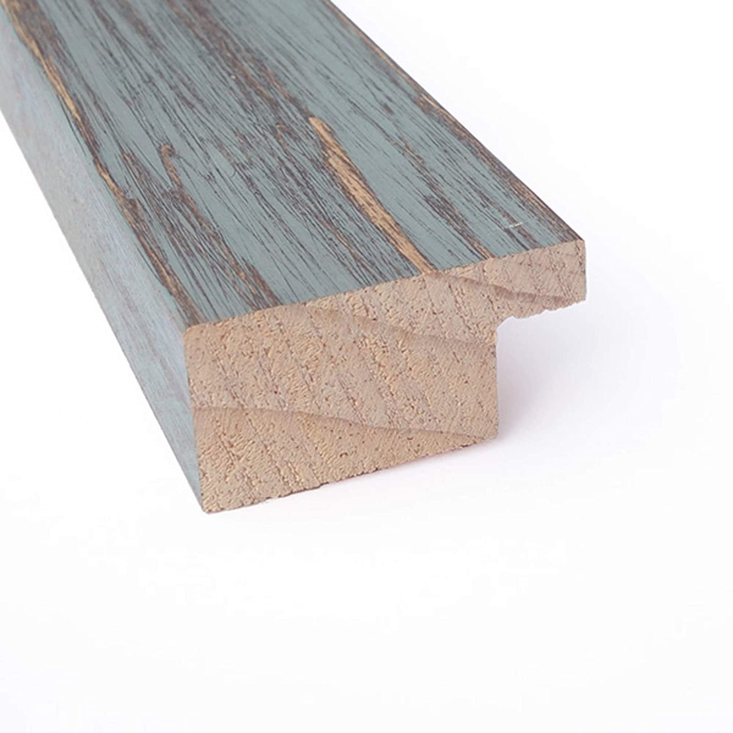 Blue Rustic Rectangle Bathroom Vanity Mirror, 42.25 x 32.25 Inches ...