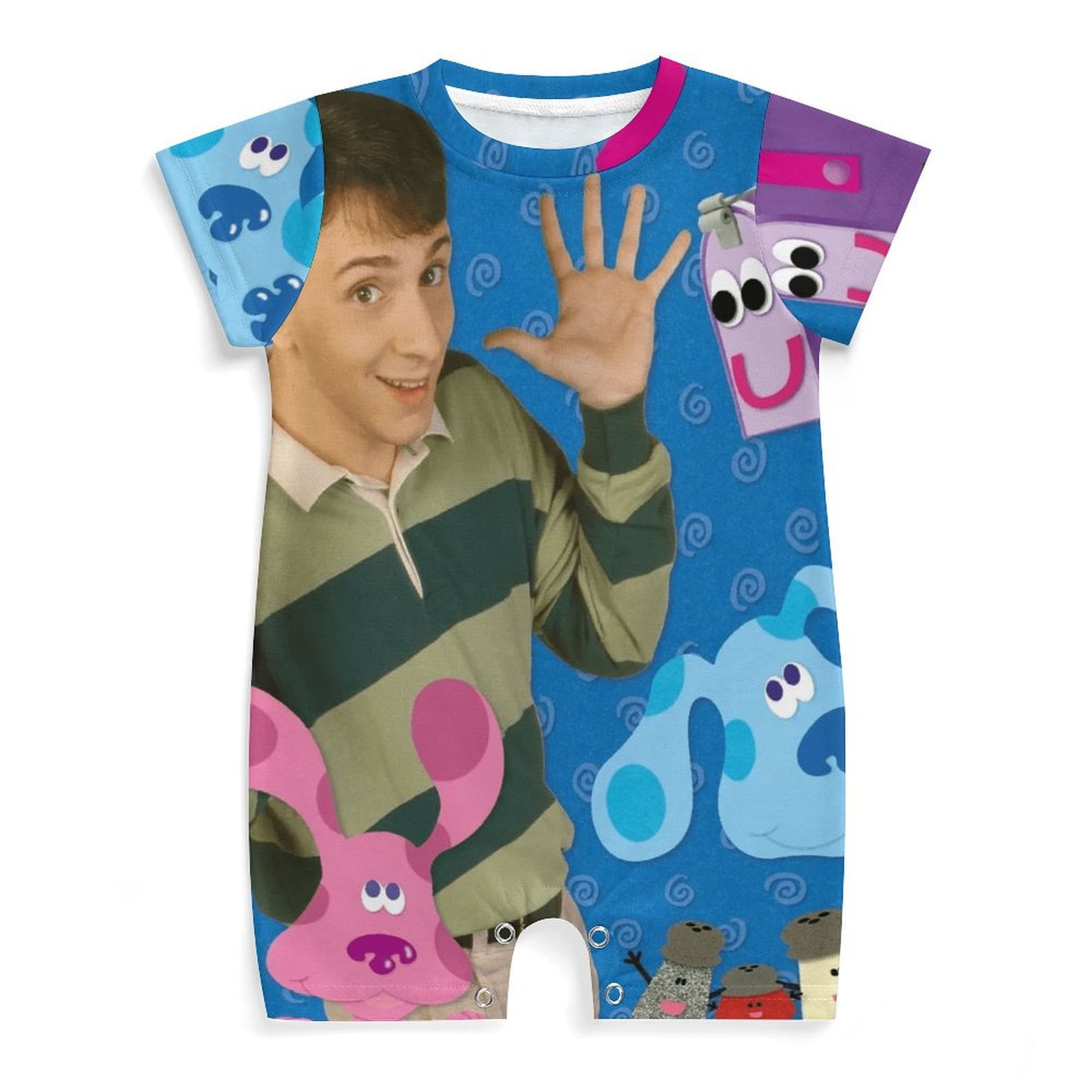 Blue'S Clues Baby Bodysuit Boy Girl Clothes Soft Newborn Infant Outfit ...