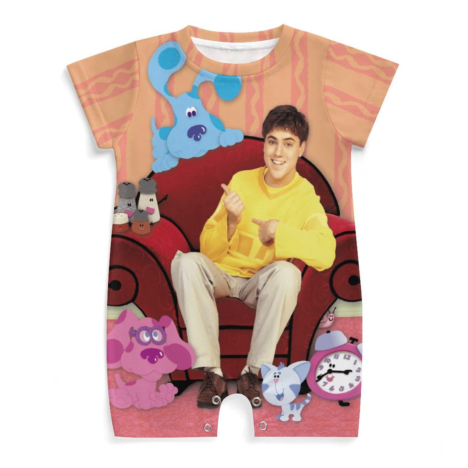 Blue'S Clues Baby Bodysuit Boy Girl Clothes Soft Newborn Infant Outfit ...