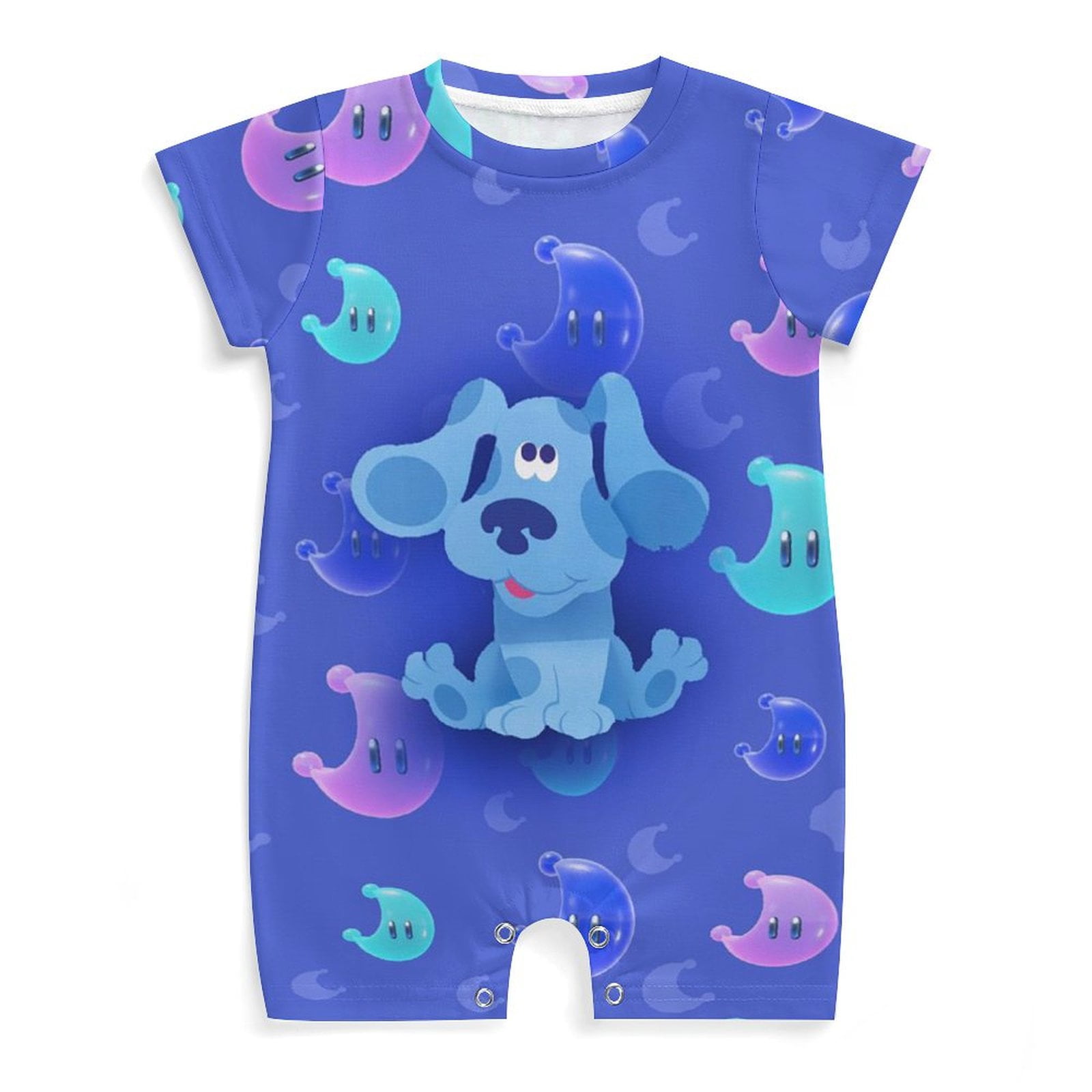 Blue'S Clues Baby Boy Girl Short Sleeve Romper Clothing Set Print ...