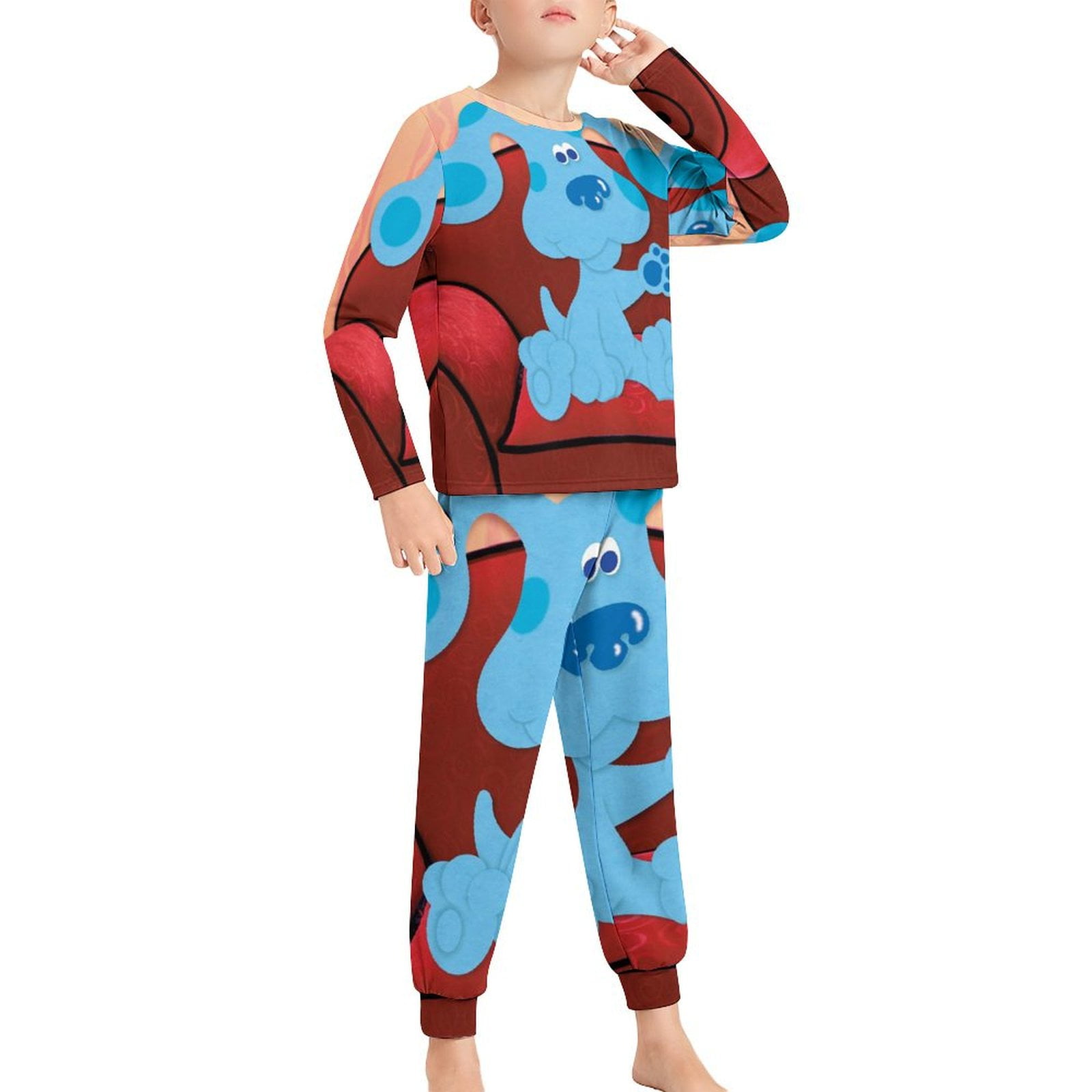 Blue'S Clues Ki-ds Pajamas 2 Piece Pjs Set Little Big Bo-ys Gi-rls ...