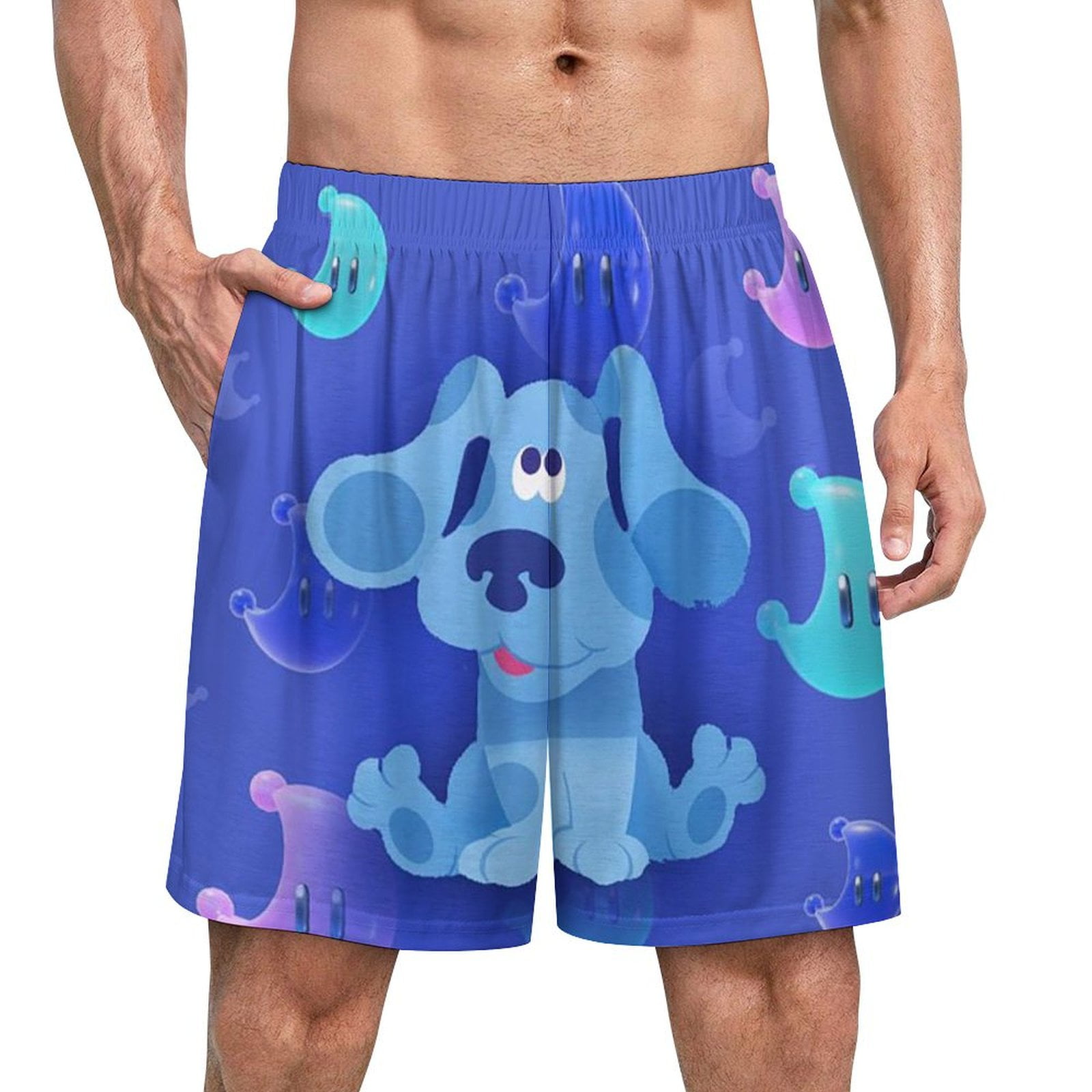 Blue'S Clues Men's Pajama Shorts Soft Sleepwear Bottoms Elastic ...