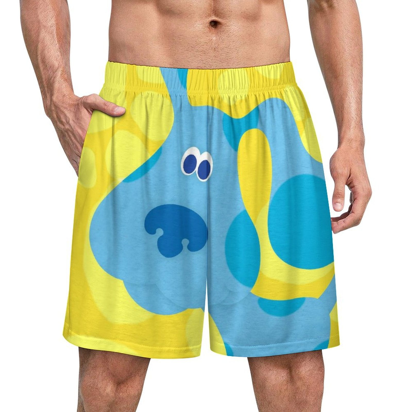 Blue'S Clues Men's Pajama Shorts Soft Sleepwear Bottoms Elastic ...