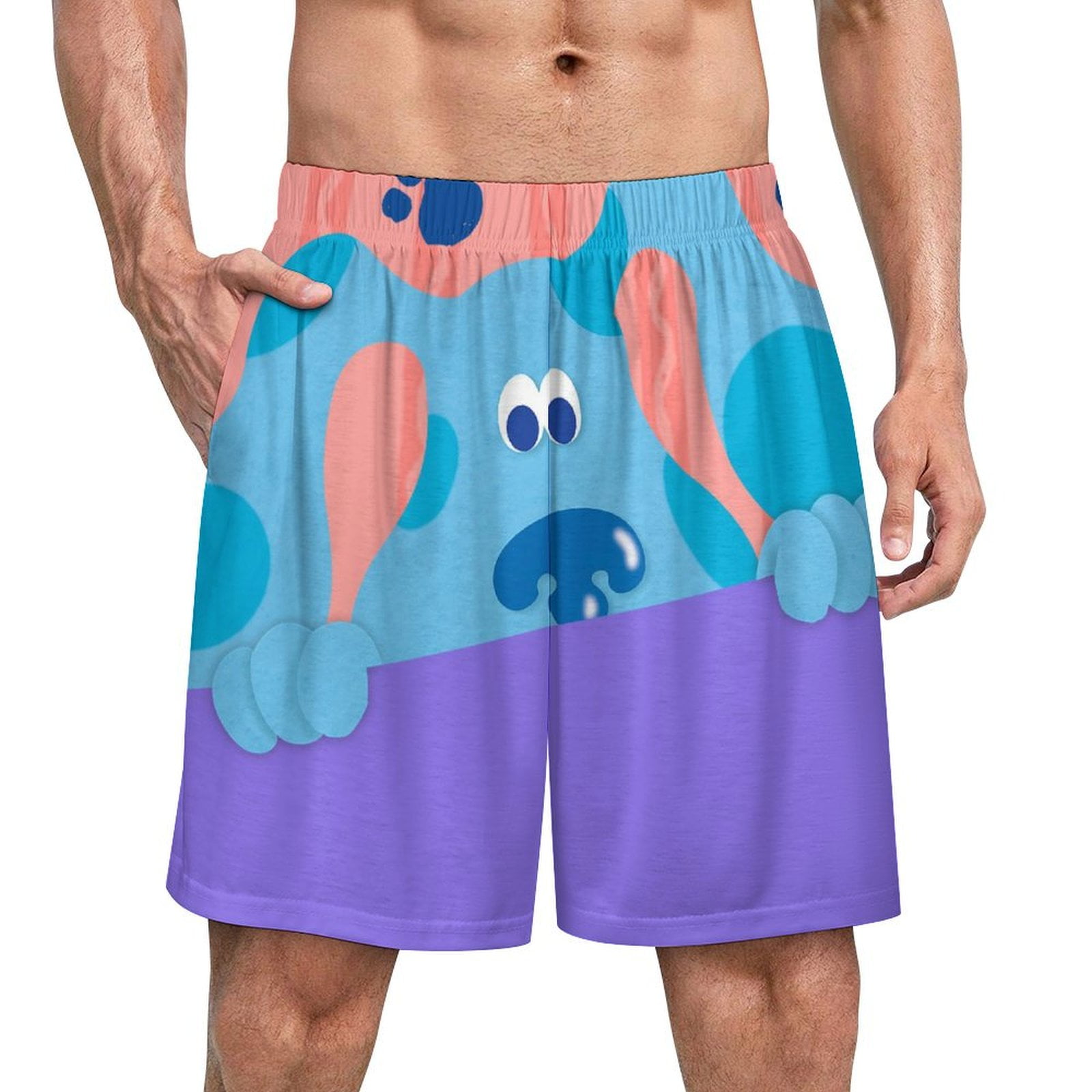 Blue'S Clues Men's Pajama Shorts Soft Sleepwear Bottoms Elastic ...