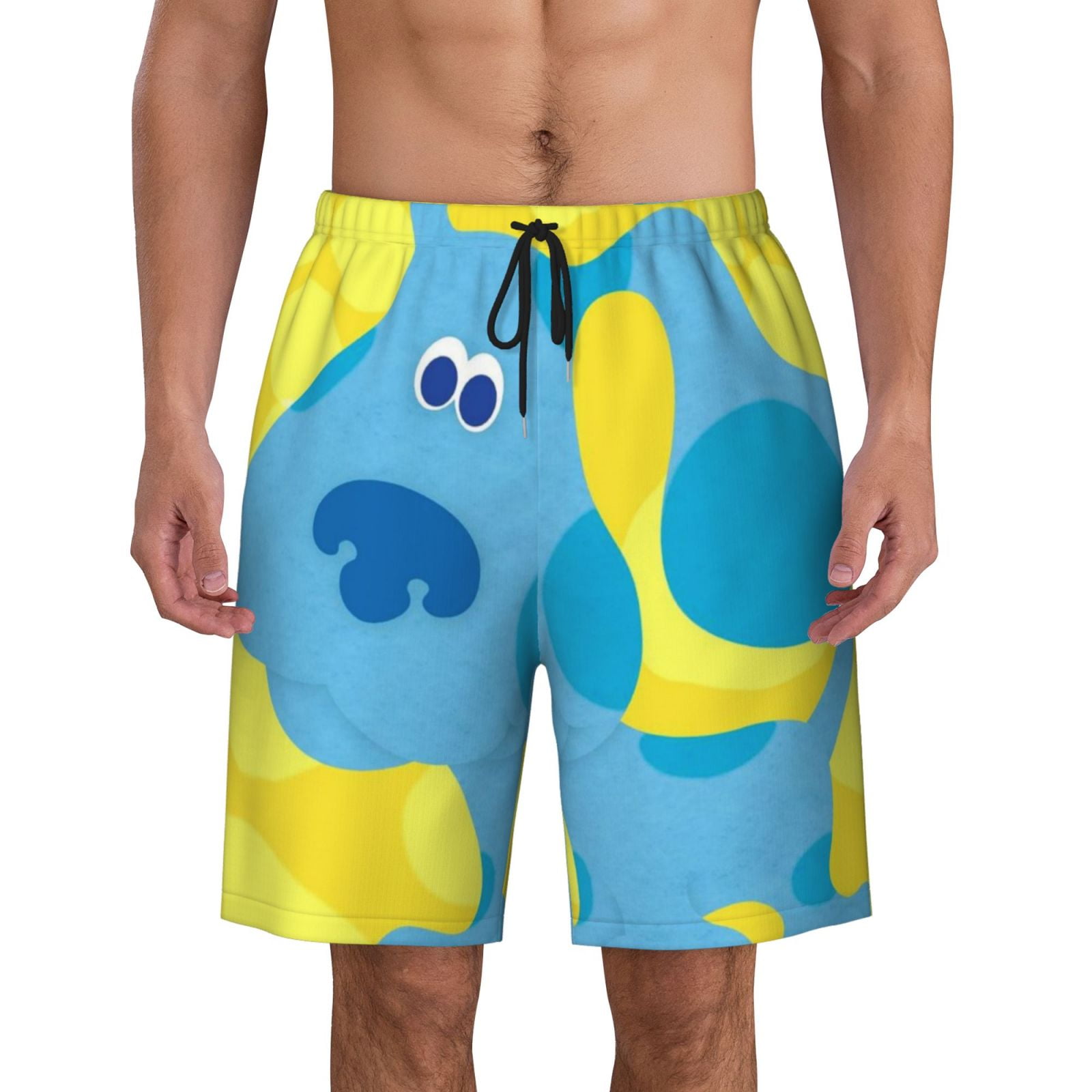 Blue'S Clues Mens Swim Trunks Quick Dry Board Shorts with Mesh Lining ...