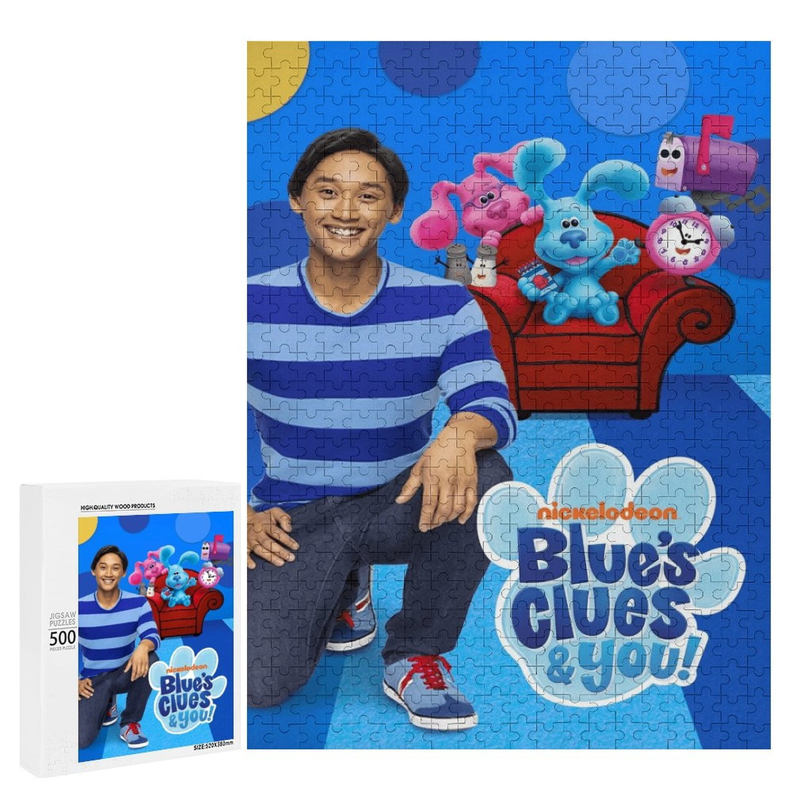 Blue'S Clues Puzzle - 500 PCS Jigsaw Puzzle For Adults Kids Boys Girls ...