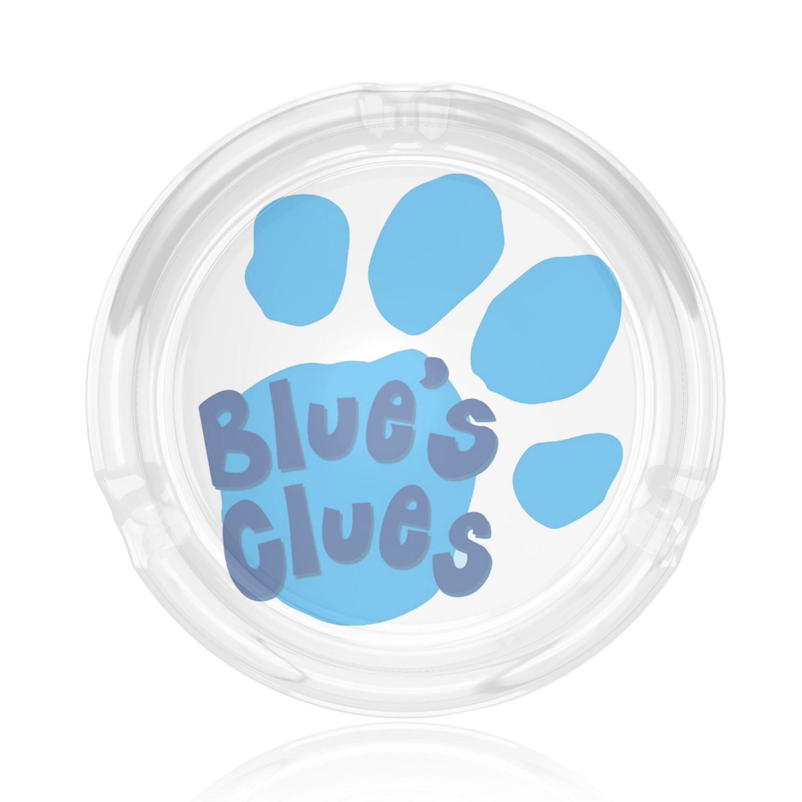 Blue'S Clues Round Glass Ashtray 3d Printing For Indoor And Outdoor ...