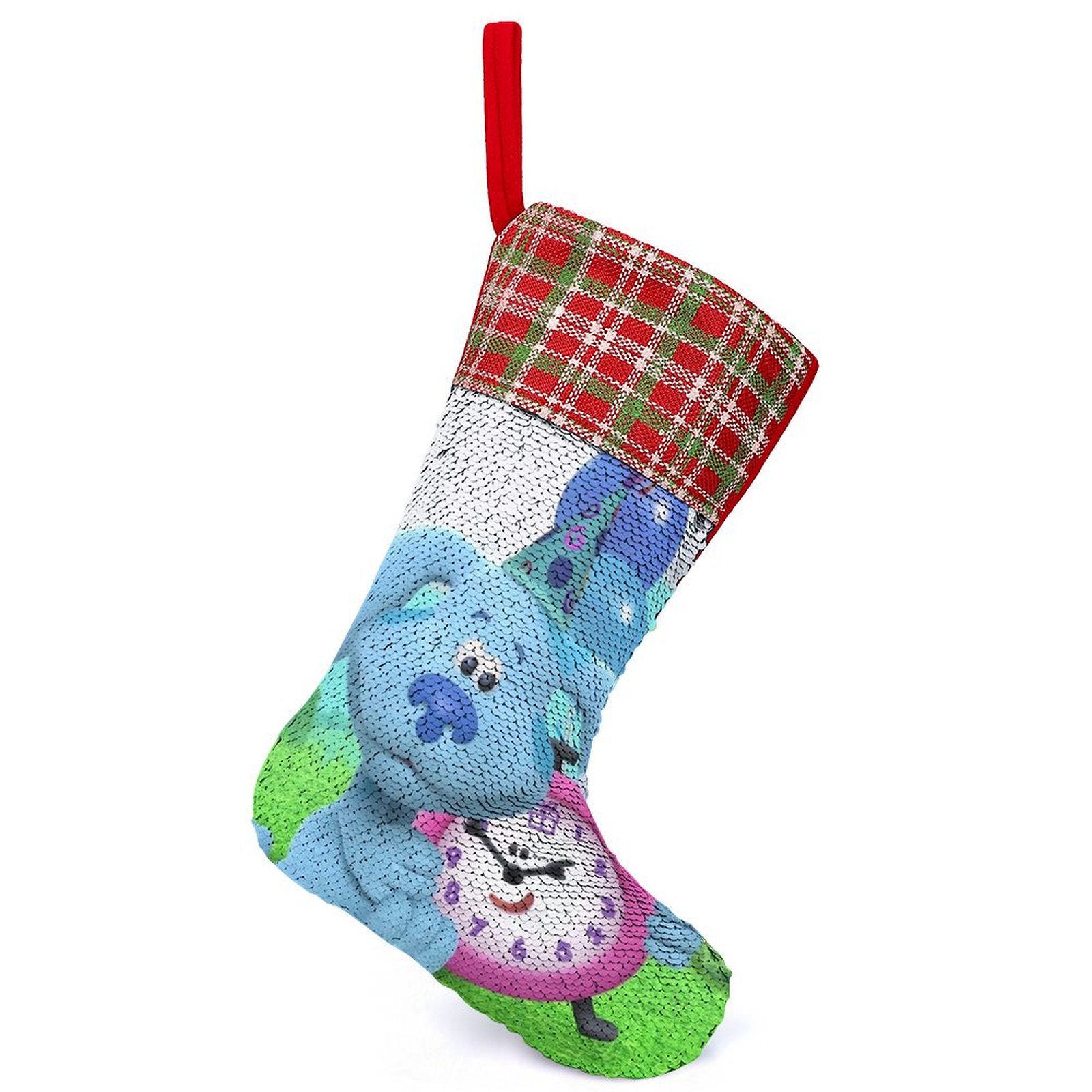 Blue'S Clues Sequin Christmas Stocking - Hanging Stockings Xmas Decor ...