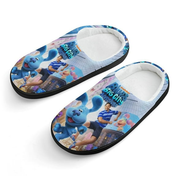 Blue'S Clues Slippers for Kids, Cute Soft Plush Anti-slip Fluffy Fuzzy ...