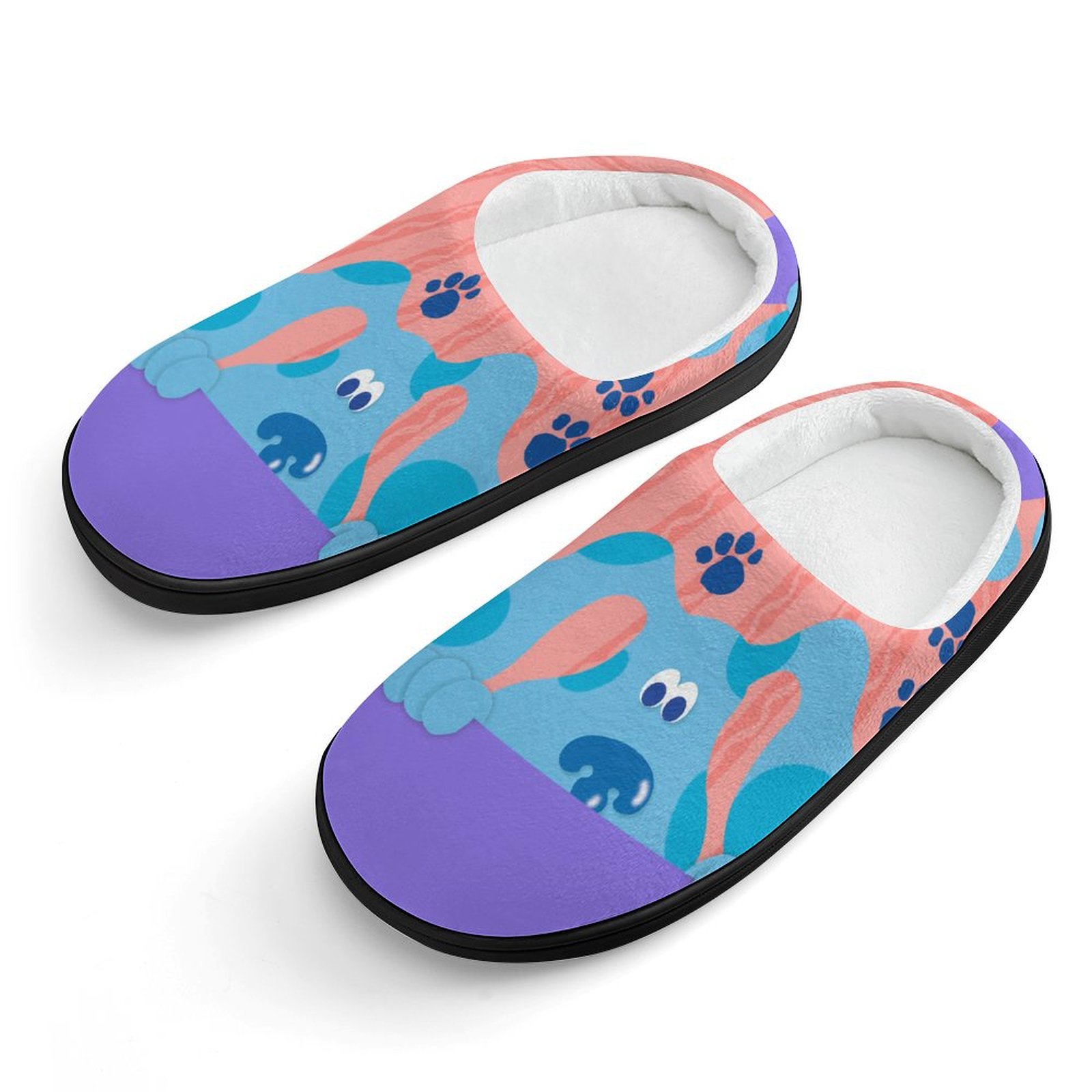 Blue'S Clues Slippers for Kids, Cute Soft Plush Anti-slip Fluffy Fuzzy ...