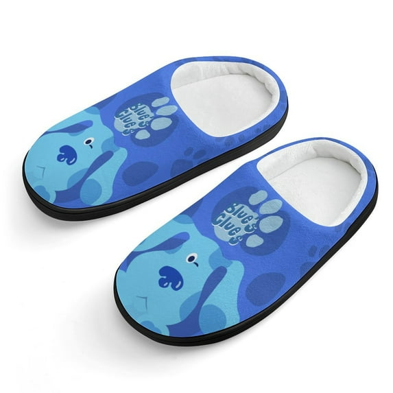 Blue'S Clues Slippers for Kids, Cute Soft Plush Anti-slip Fluffy Fuzzy ...