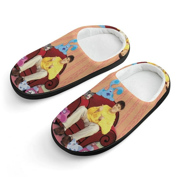 Blue'S Clues Slippers for Kids, Cute Soft Plush Anti-slip Fluffy Fuzzy ...