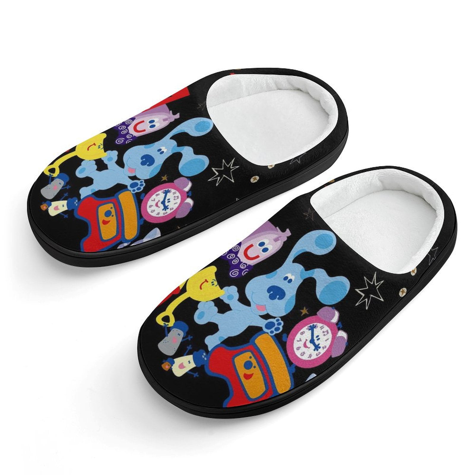 Blue'S Clues Slippers for Kids, Cute Soft Plush Anti-slip Fluffy Fuzzy ...